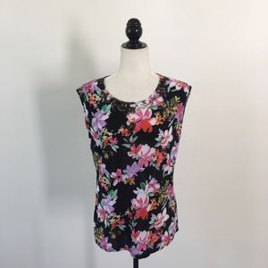 Tops | Emily Stacy Floral Print Blouse | Poshmark